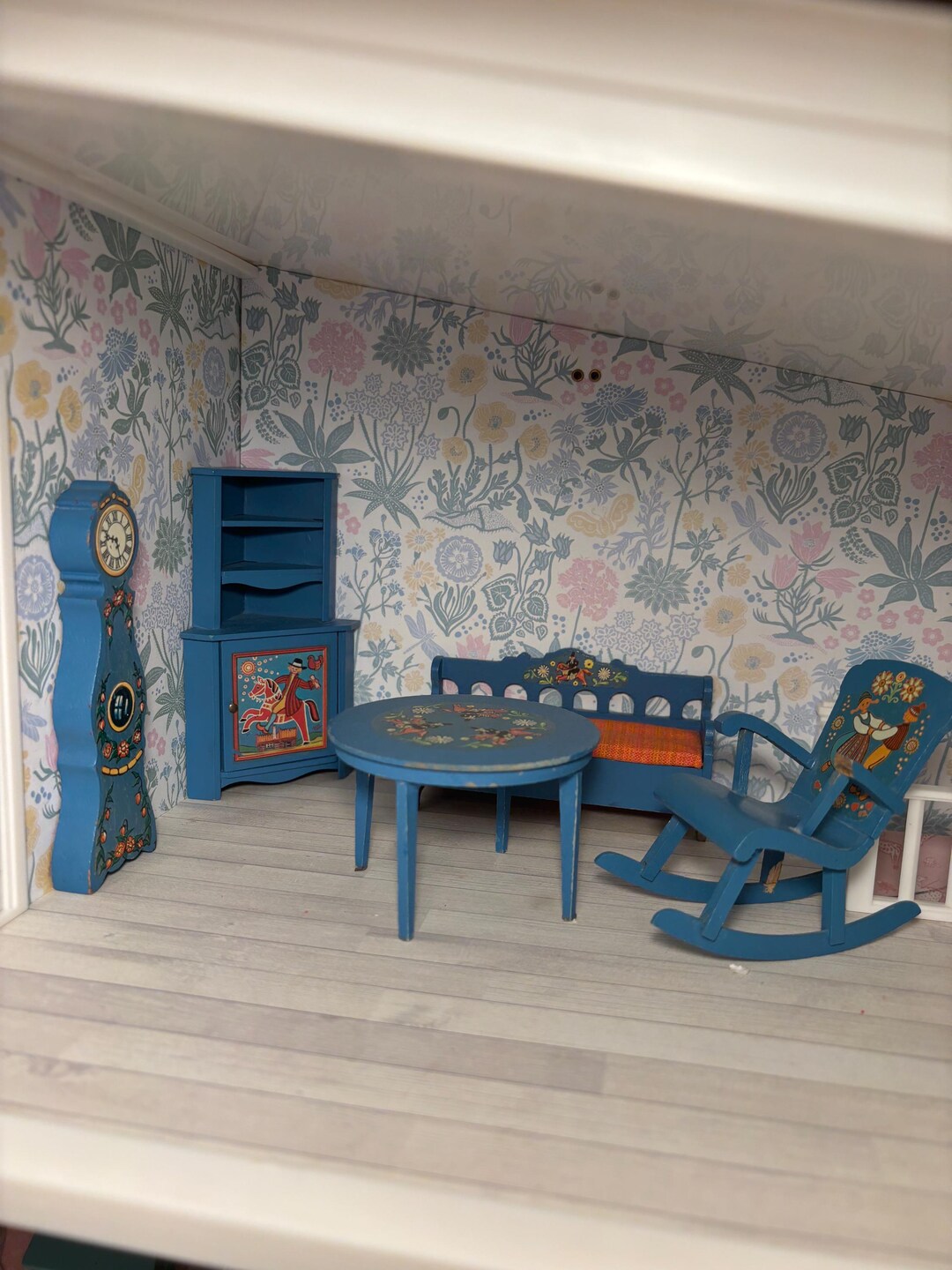 Vintage Lundby Original Kitchen Dining Set Allmoge/leksand to Dollhouse ...