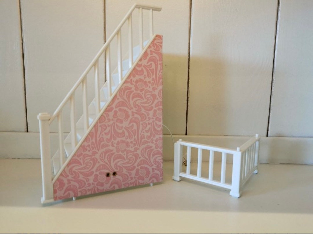 Stairs Lundby Original Dollhouse and Lundby Railing 6,5x8x4cm/spare ...