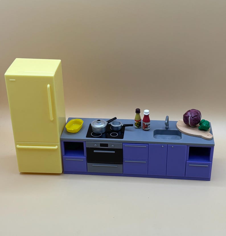 Lundby Original Kitchen With Accessories to Dollhouse - Etsy