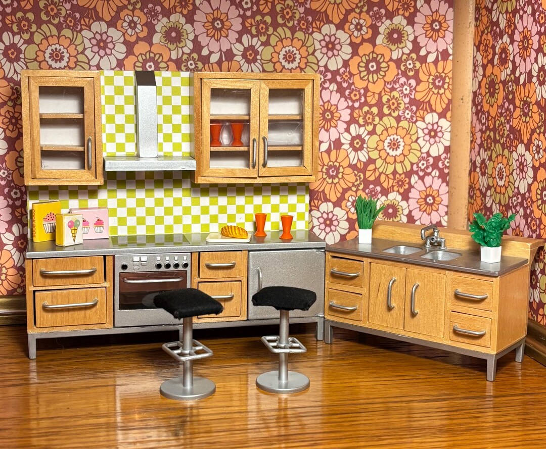 Lundby Original Kitchen With Lights and Accessories to Dollhouse - Etsy