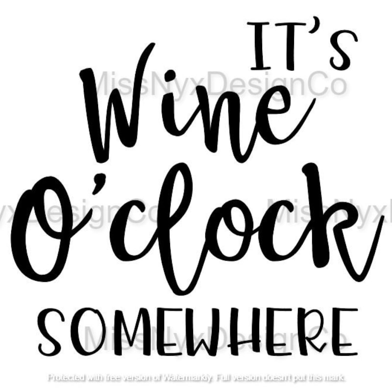 Wine Oclock - Etsy