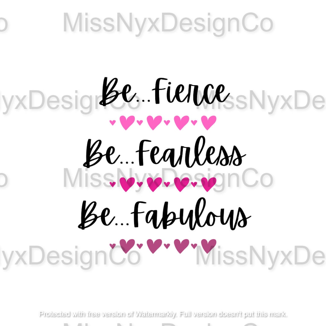 Fierce SVG, Fearless SVG, Fearless PNG, Fabulous Svg, Inspirational Svg ...