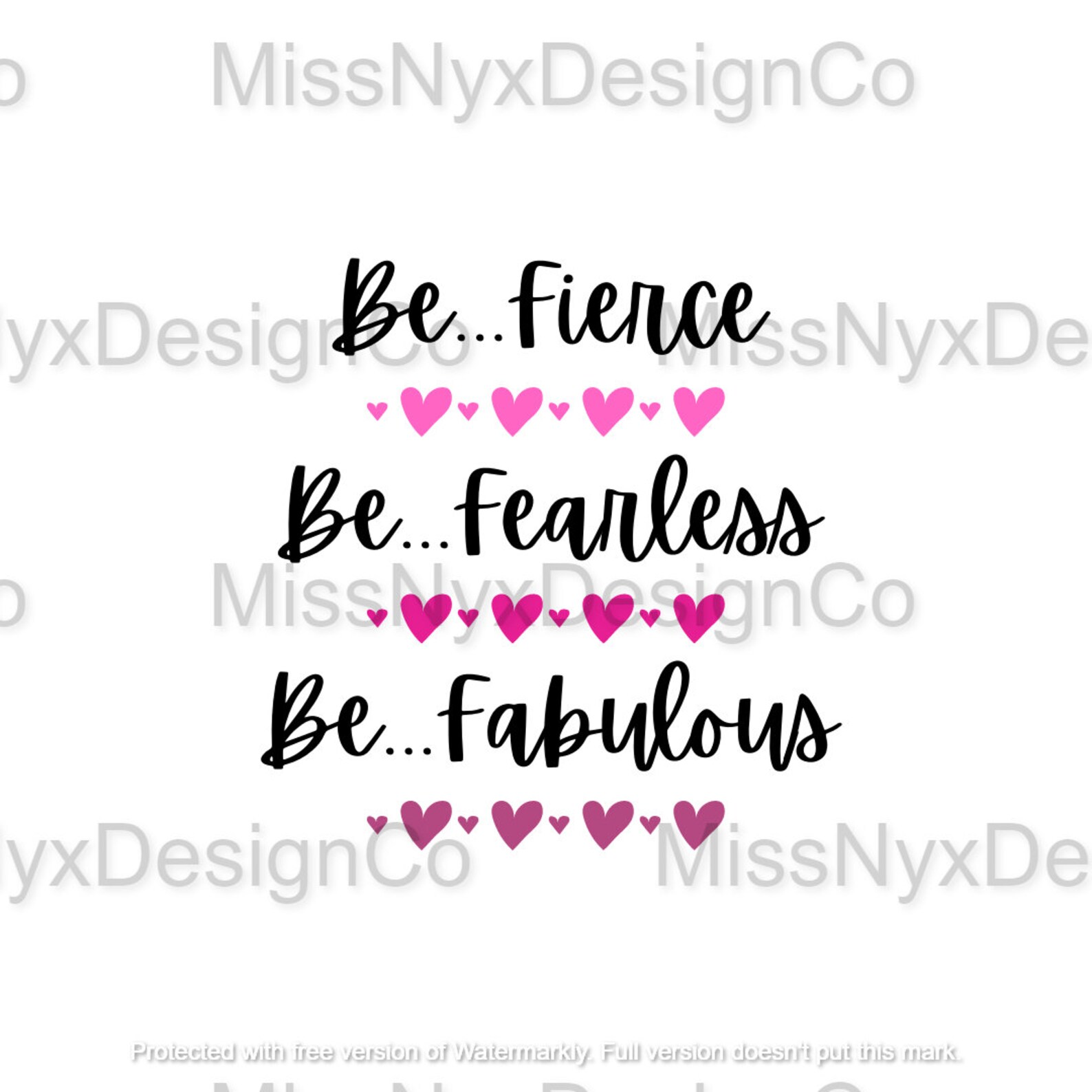 Fierce SVG, Fearless SVG, Fearless PNG, Fabulous Svg, Inspirational Svg ...