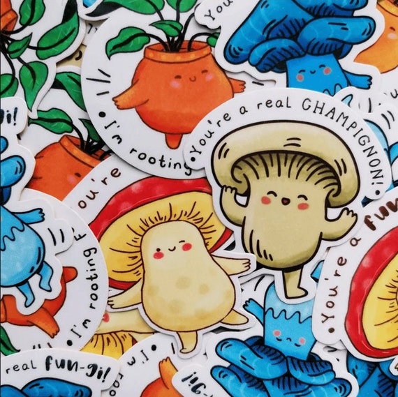 Decals & Skins Super Sick And Awesome Mushroom Stickers 100% Recycled ...