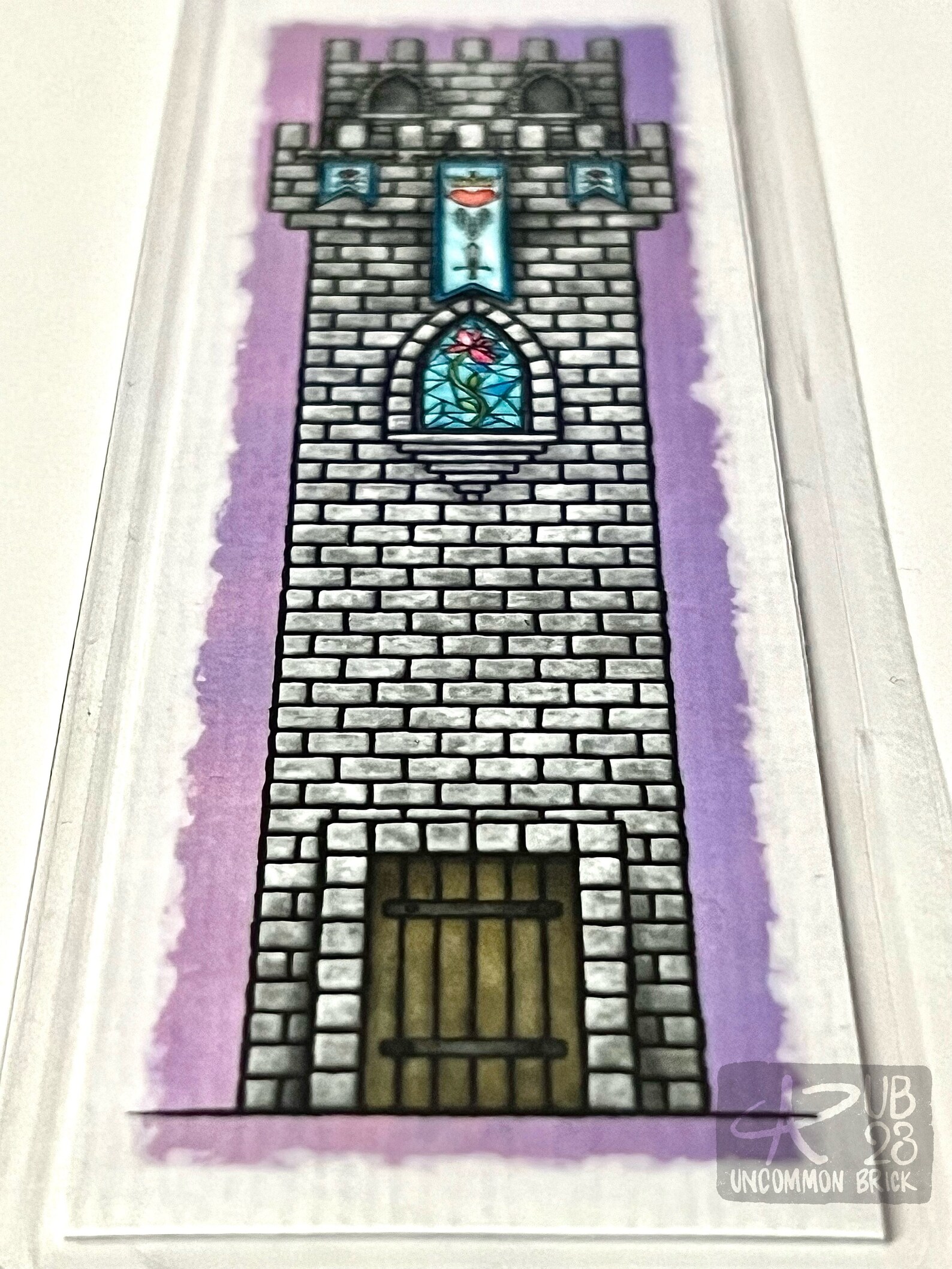 Laminated Bookmark, Architectural Digital Watercolor Illustration ...