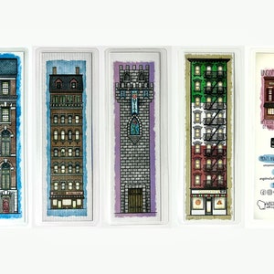Laminated Bookmark, Architectural Digital Watercolor Illustration ...