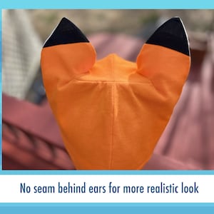 Sculpted Fox Ear Hat Pattern and Tutorial Animal Ear Sewing Pattern for ...