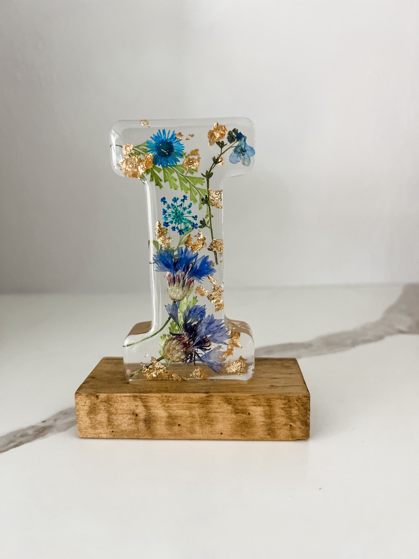 Pressed Flower Resin Letters - Etsy