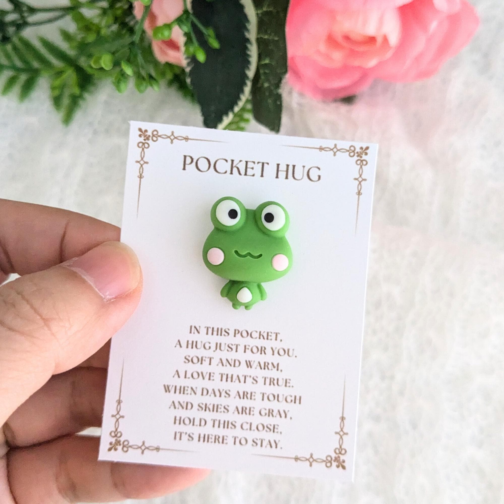 Frog Pocket Hug, Froggie Lover Gift for Her, Stocking Stuffer, Tween ...