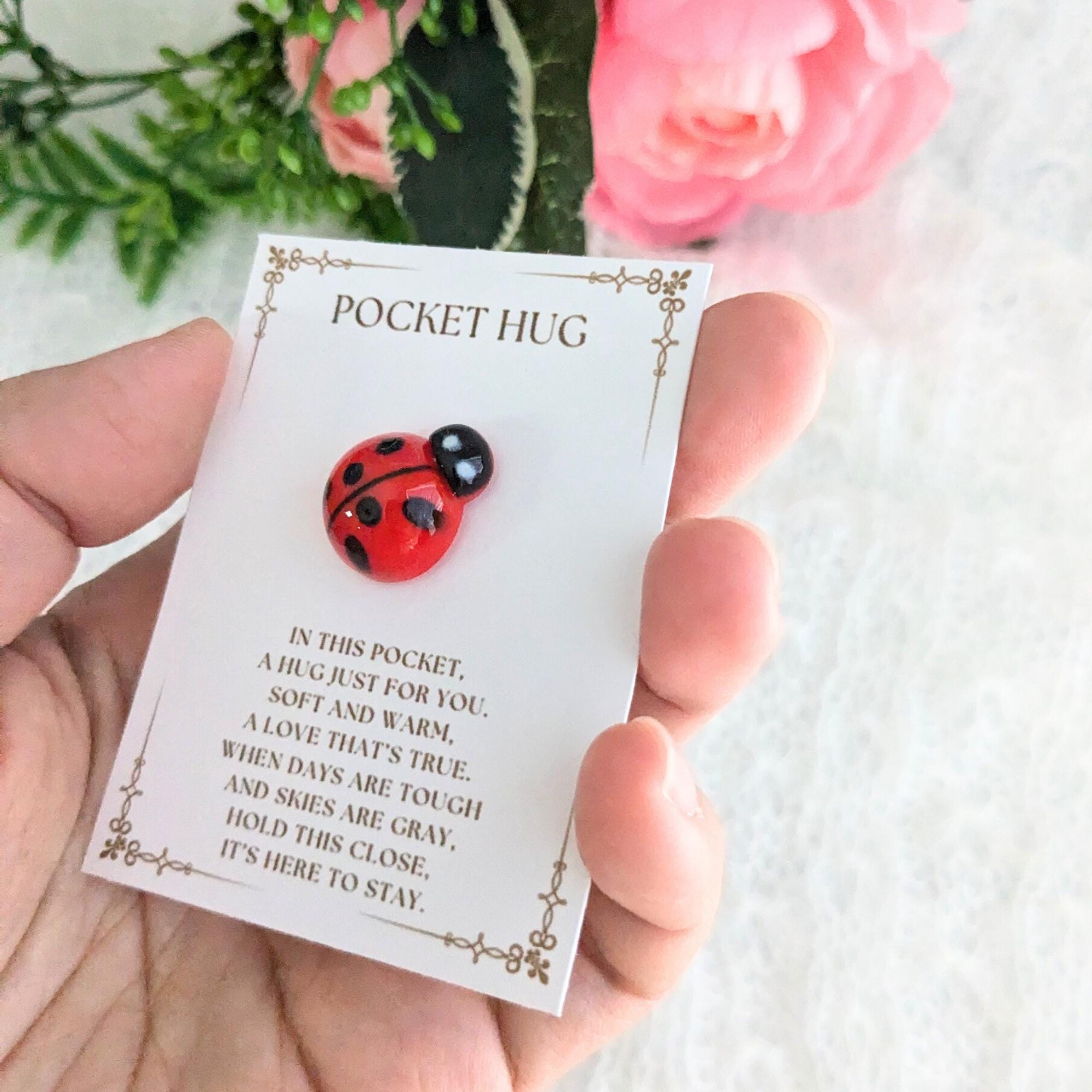 Ladybug Pocket Hug, Insect Pocket Pal, Stocking Stuffer, Tween Girl ...