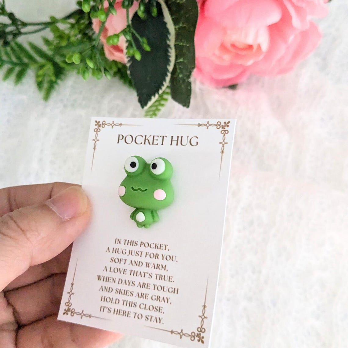 Frog Pocket Hug, Froggie Lover Gift for Her, Stocking Stuffer, Tween ...