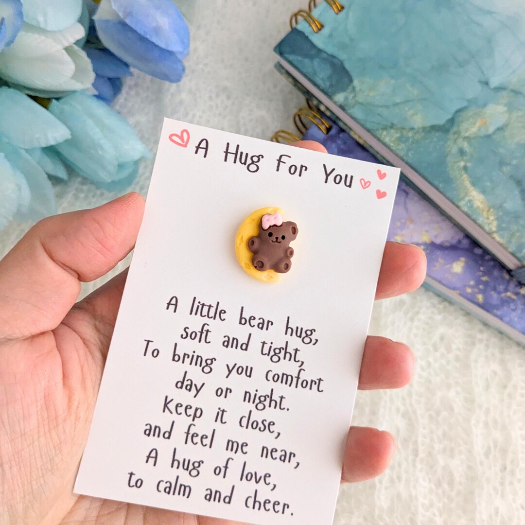 Little Bear Pocket Hug, Little Big Bear Hug, Good Luck Charm, Worry ...