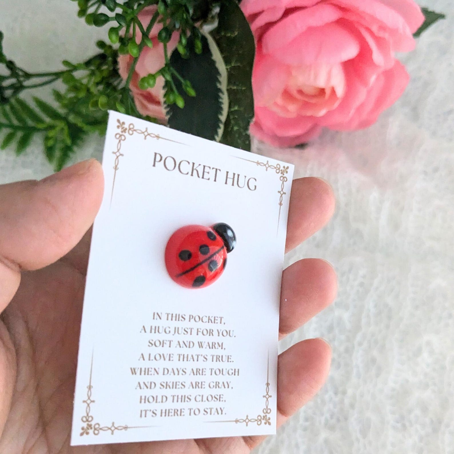 Ladybug Pocket Hug, Insect Pocket Pal, Stocking Stuffer, Tween Girl ...