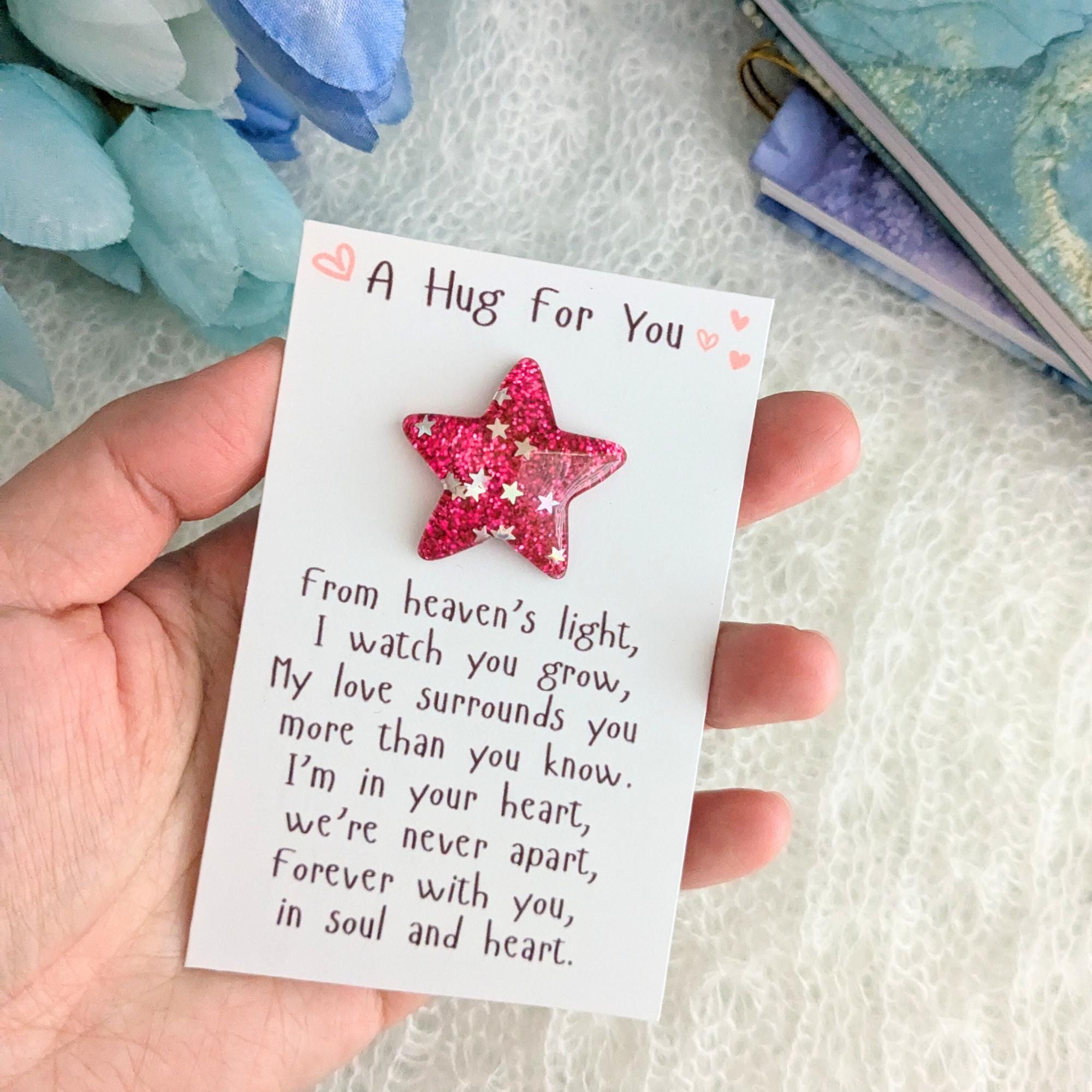 Glitter Star Pocket Hug, Pocket Pal From Heaven for Teenage Girl, Tween ...