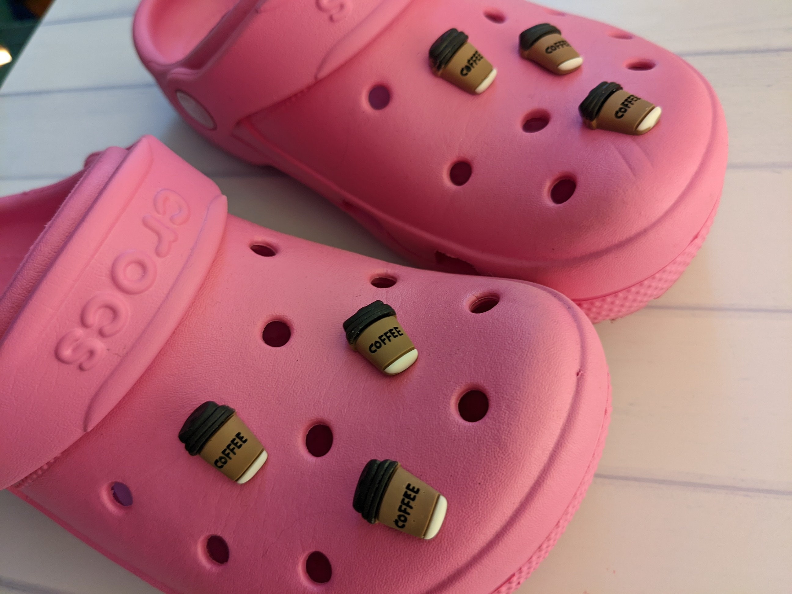 Coffee Cup Croc Charm Coffee Mug Croc Pin Coffee Drink Shoe - Etsy