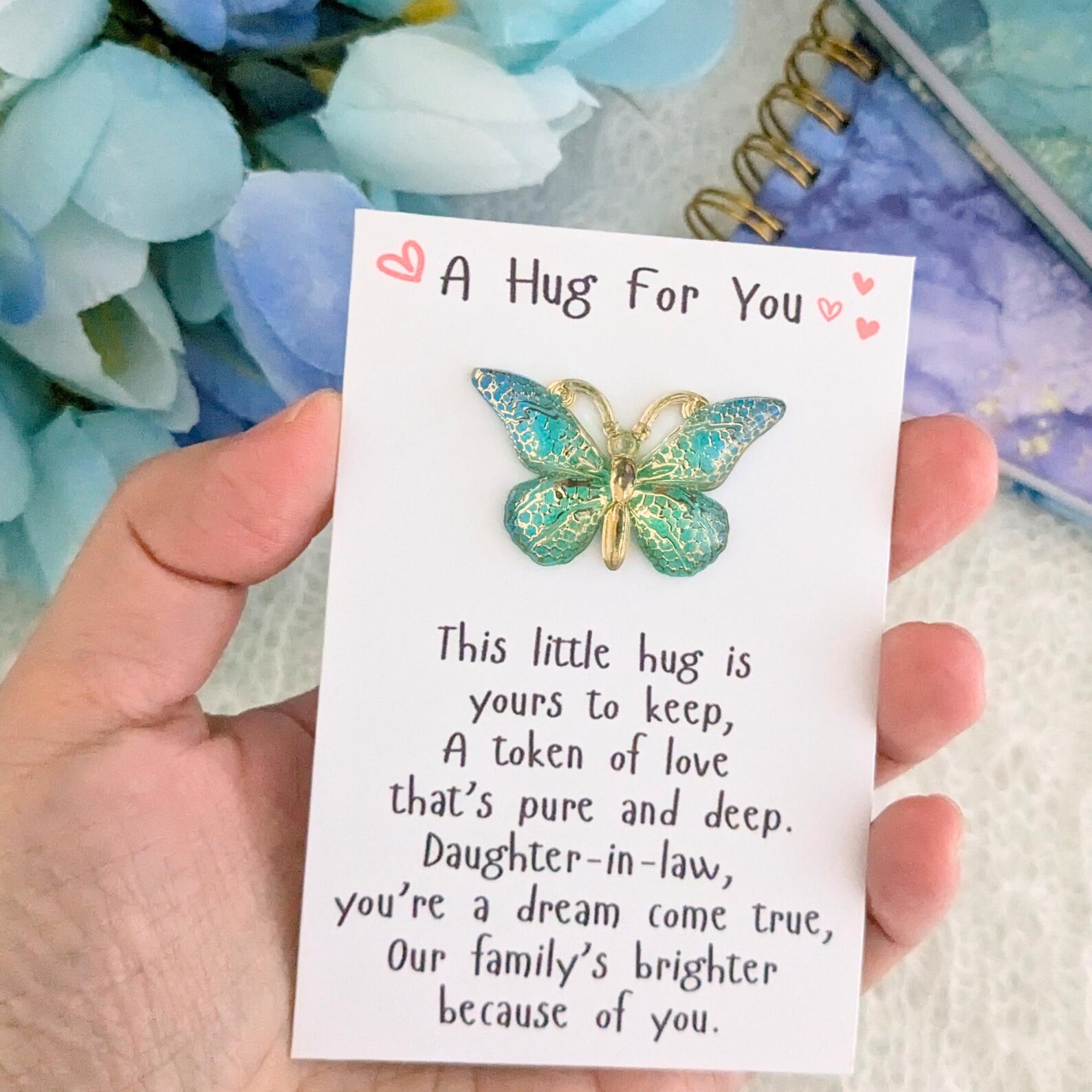 Pocket Hug Token for Daughter in Law, Future Daughter in Law Wedding ...