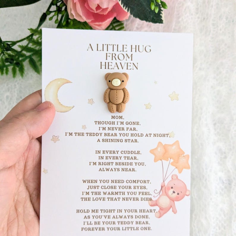 Miscarriage Sympathy Card, Baby Loss Gift, Condolence Gift, Hug From ...