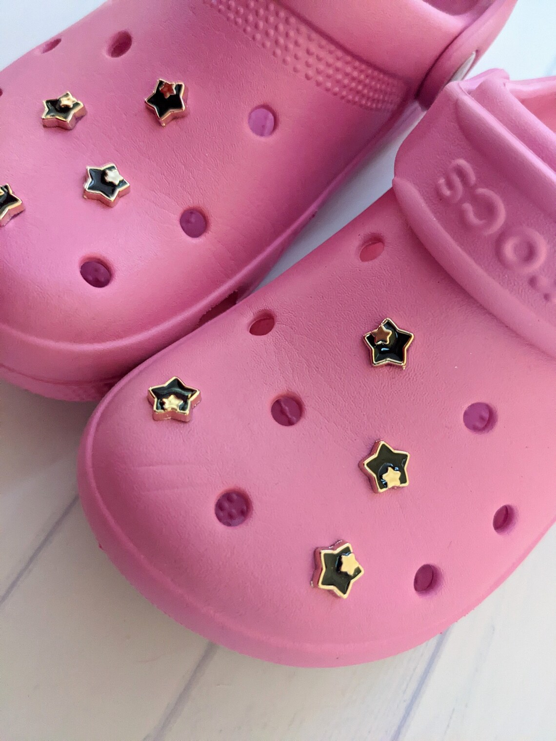 Miniature Black and Gold Star Croc Jibbitz Mini Star Croc - Etsy