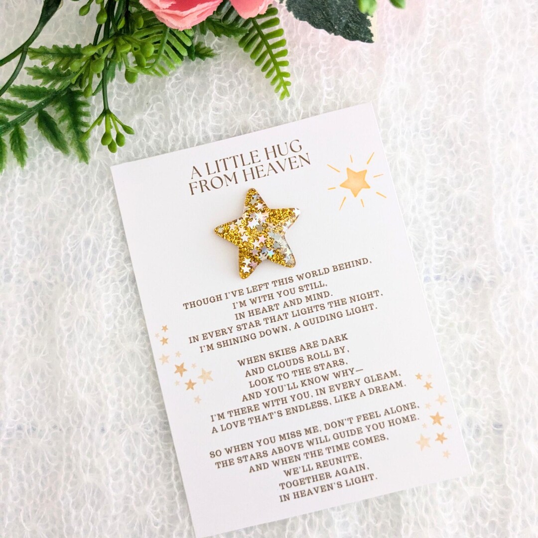 Star From Heaven Card, Valentine From Heaven Gift, Memorial Gift ...