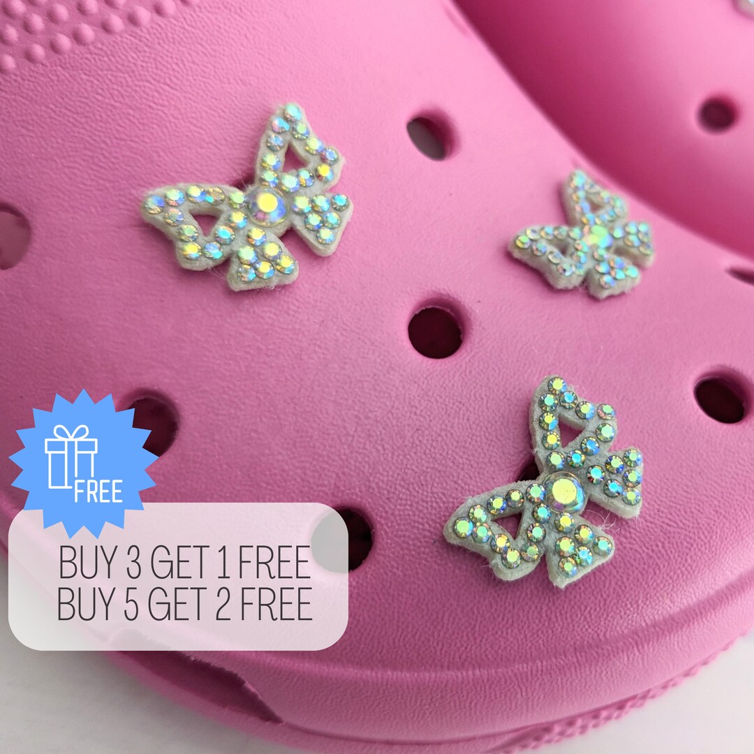 Girly Bow Shoe Charm Cute Bow Croc Charm Bling Crocs Charm - Etsy