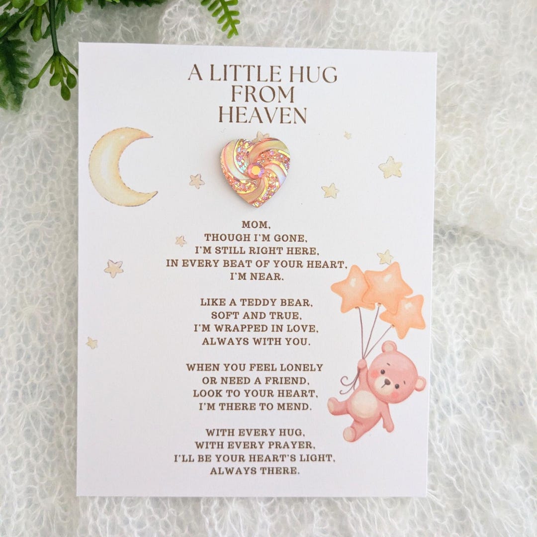 Baby Loss Gift, Condolence Gift, Hug From Heaven From Loss Child ...