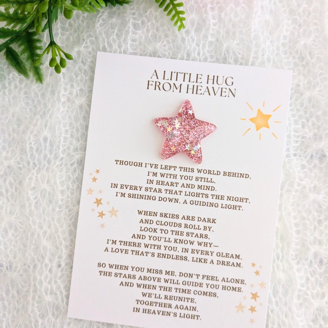 Star From Heaven Card, Valentine From Heaven Gift, Memorial Gift ...