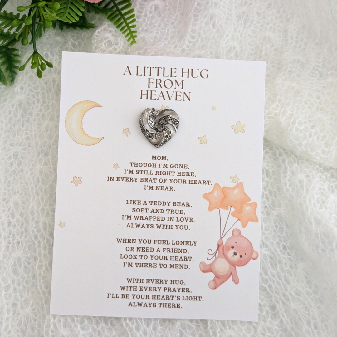 Hug From Heaven From Loss Child, Baby Loss Gift, Condolence Gift ...