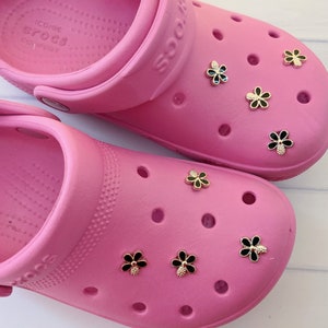 Miniature Black and Gold Star Croc Jibbitz, Mini Star Croc Charms ...