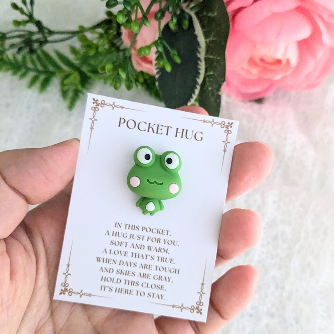 Frog Pocket Hug, Froggie Lover Gift for Her, Stocking Stuffer, Tween ...