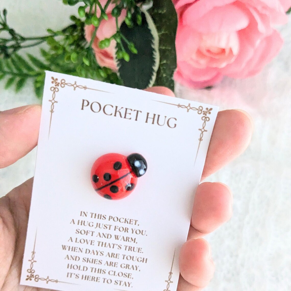 Ladybug Pocket Hug, Insect Pocket Pal, Stocking Stuffer, Tween Girl ...