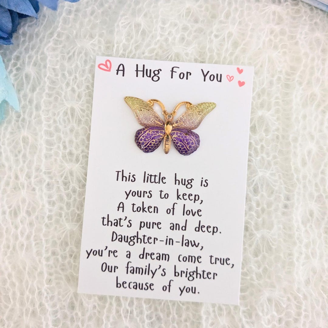 Pocket Hug Token for Daughter in Law, Future Daughter in Law Wedding ...