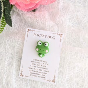 Frog Pocket Hug, Froggie Lover Gift for Her, Stocking Stuffer, Tween ...