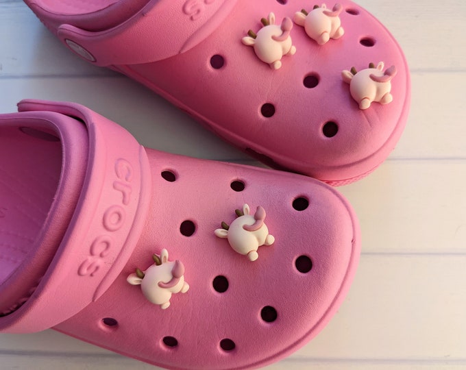 Cow Butt Croc Charm, Shoe Charm Cute, Cow Shoe Charm, Cow Buttocks Shoe ...
