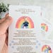 Rainbow Bridge Grieving Card, Pet Loss Memorial Gift, Dog Paw Charm ...