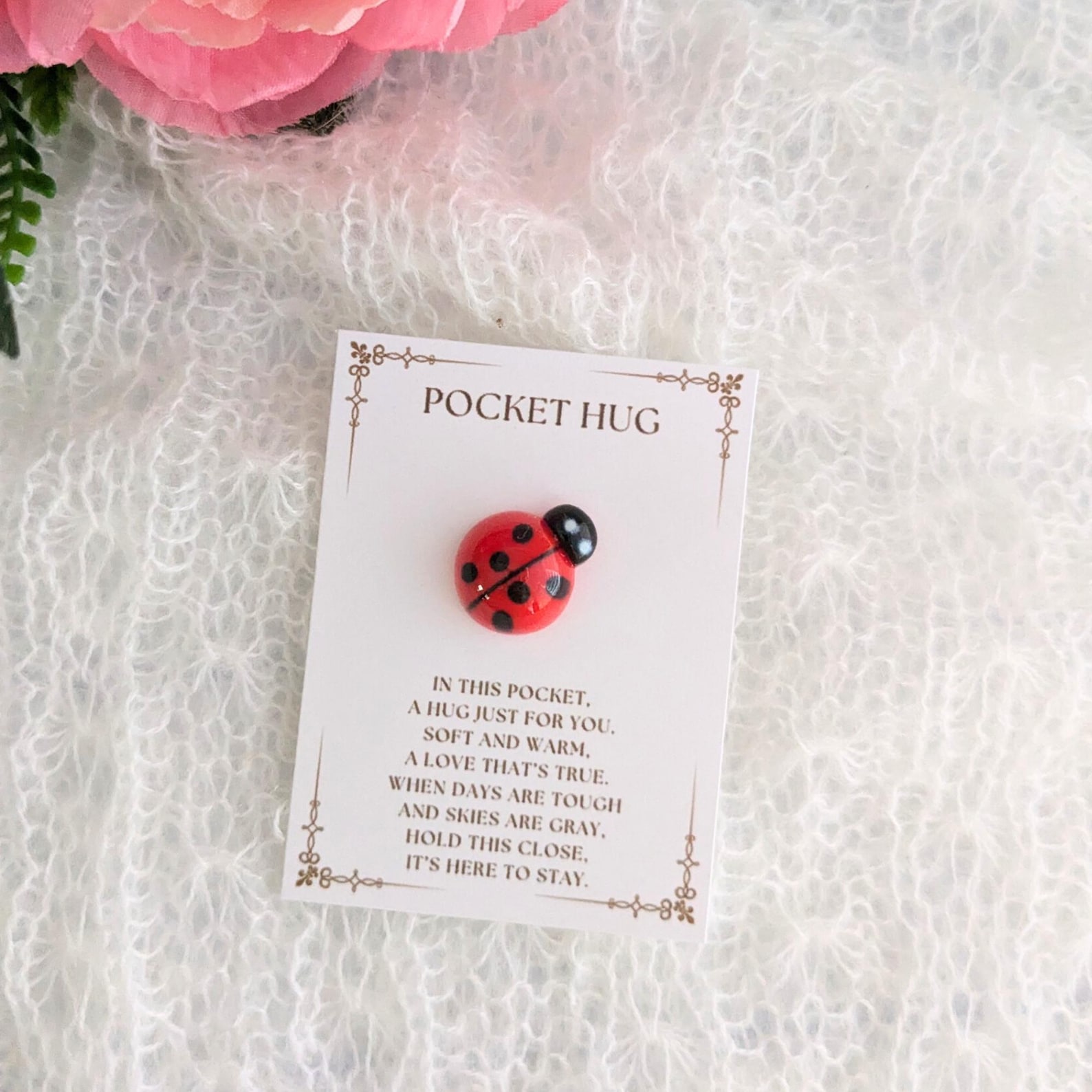 Ladybug Pocket Hug, Insect Pocket Pal, Stocking Stuffer, Tween Girl ...