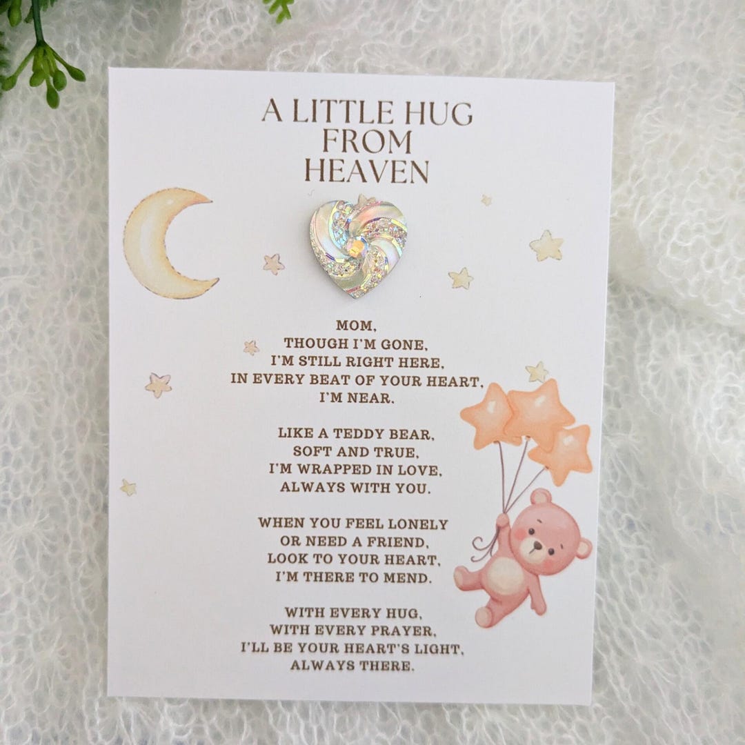 Hug From Heaven From Loss Child, Baby Loss Gift, Condolence Gift ...
