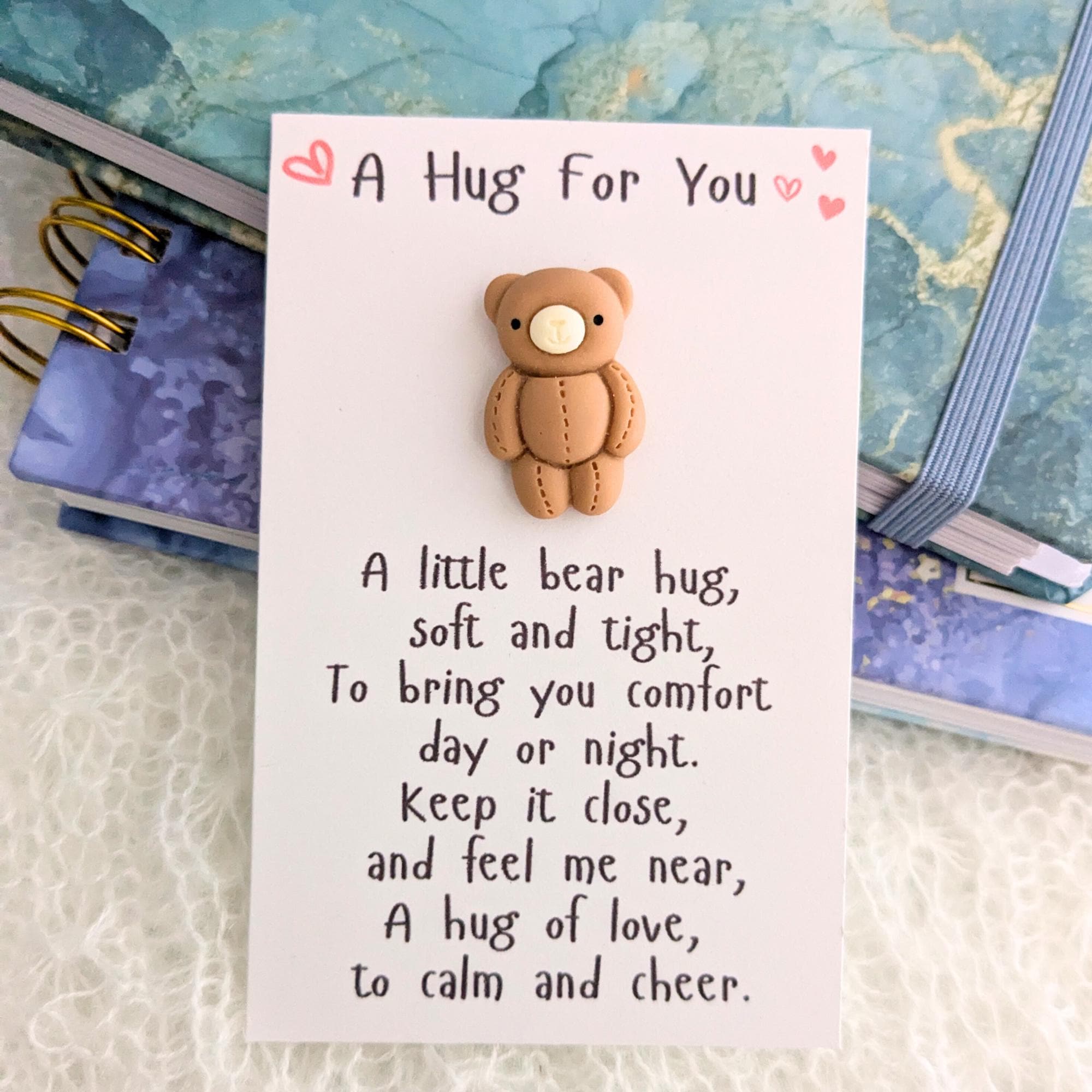 Little Bear Pocket Hug, Little Big Bear Hug, Good Luck Charm, Worry ...