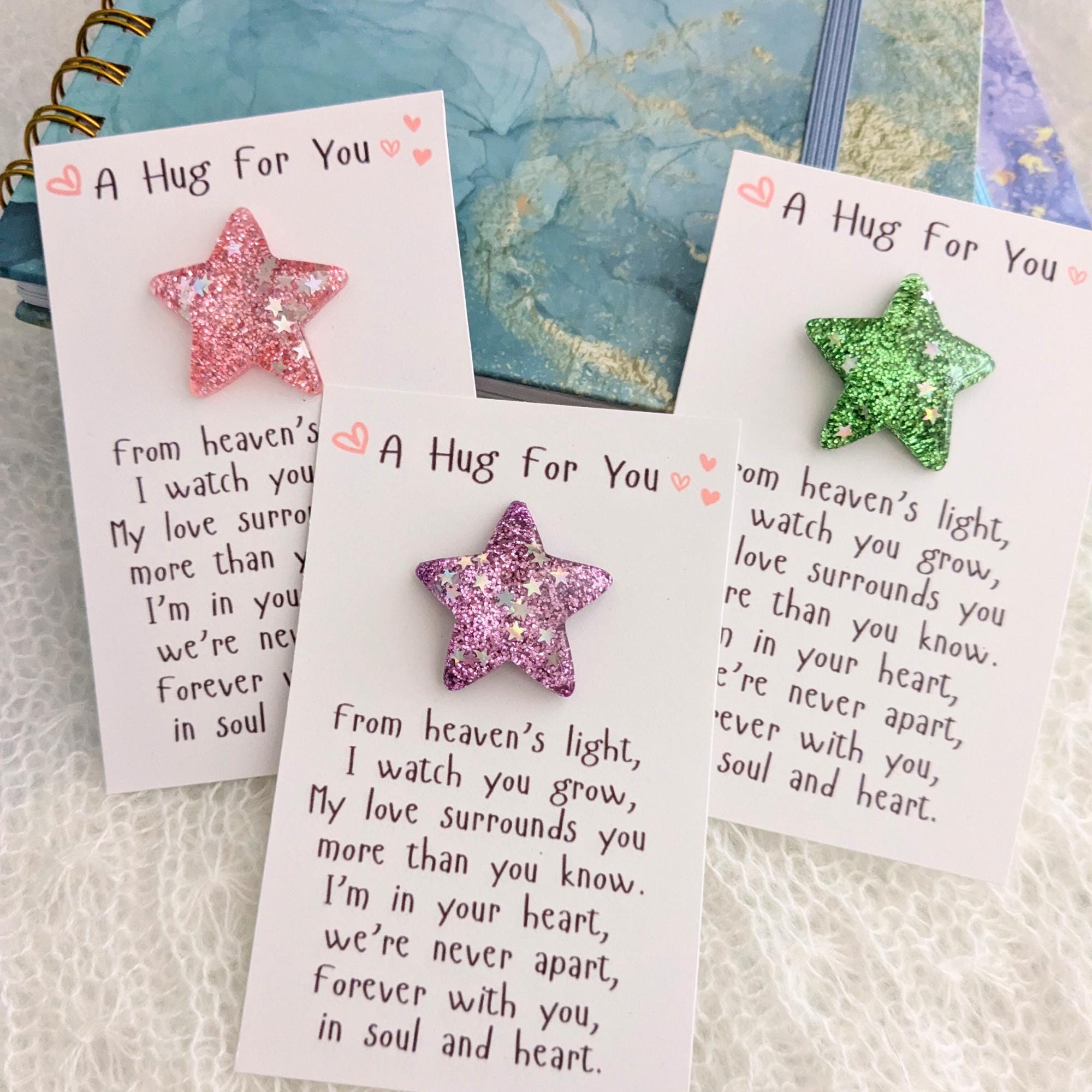 Glitter Star Pocket Hug, Letter From Heaven, Pocket Pal From Heaven for ...