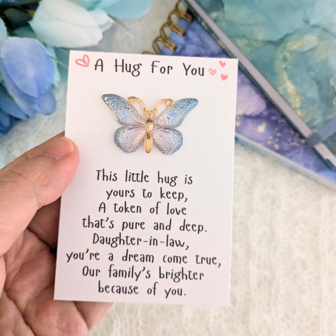 Pocket Hug Token for Daughter in Law, Future Daughter in Law Wedding ...