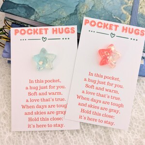 Red Glitter Star Pocket Hug, Pocket Pal Gift for Teenage Girl, Tween ...