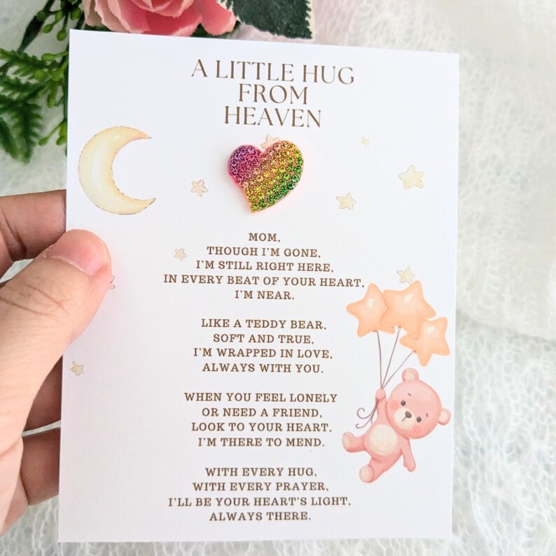 Miscarriage Sympathy Card, Baby Loss Gift, Condolence Gift, Hug From ...