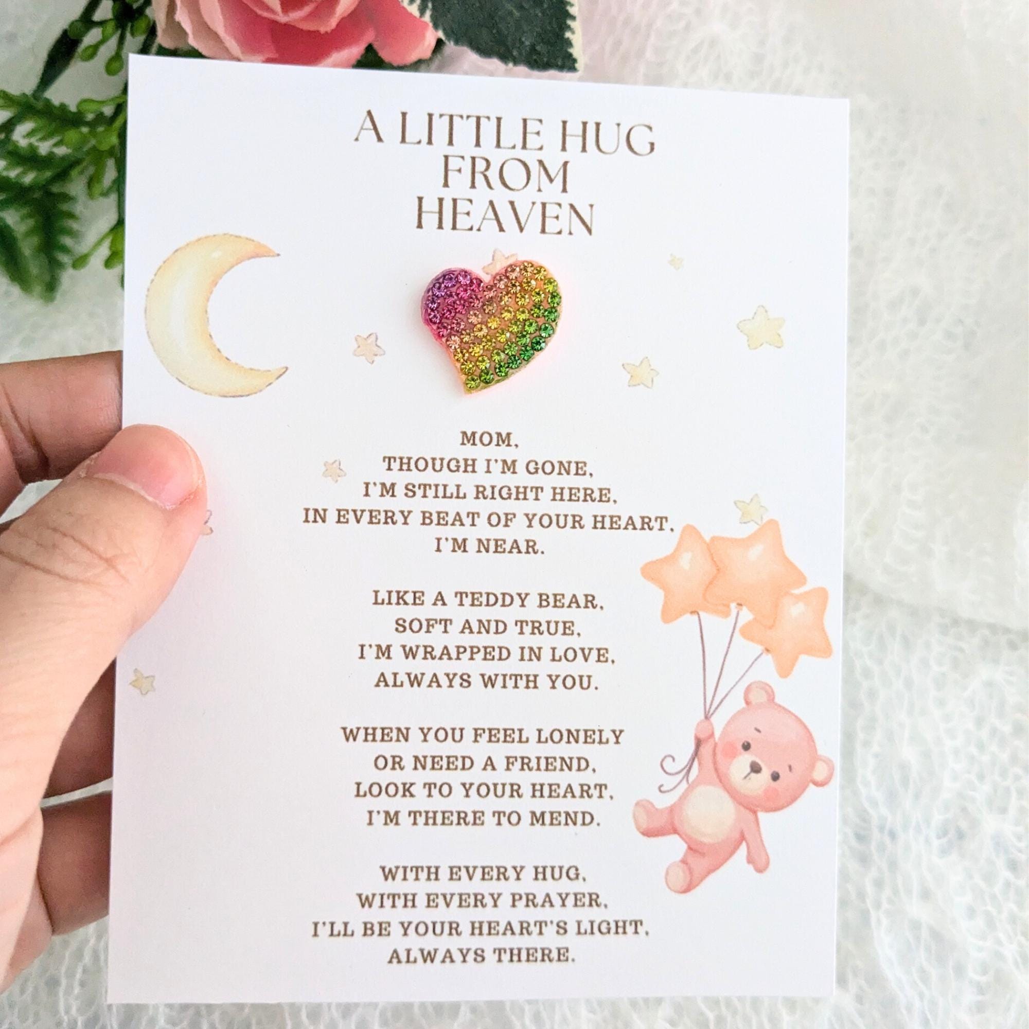 Miscarriage Sympathy Card, Baby Loss Gift, Condolence Gift, Hug From ...