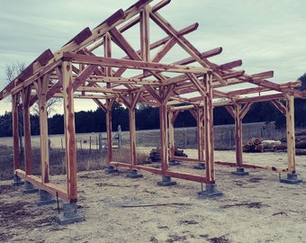 Timber Frame Building Plans - Etsy