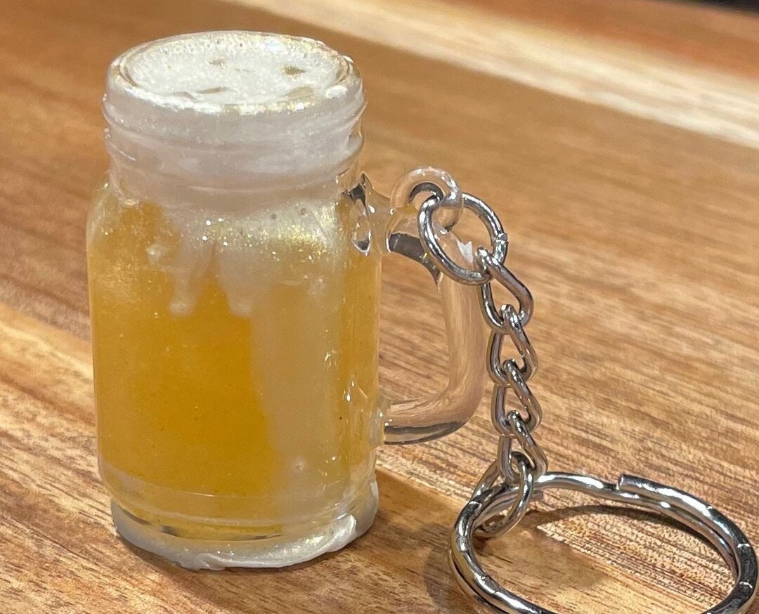 Beer Mug Keychain - Etsy