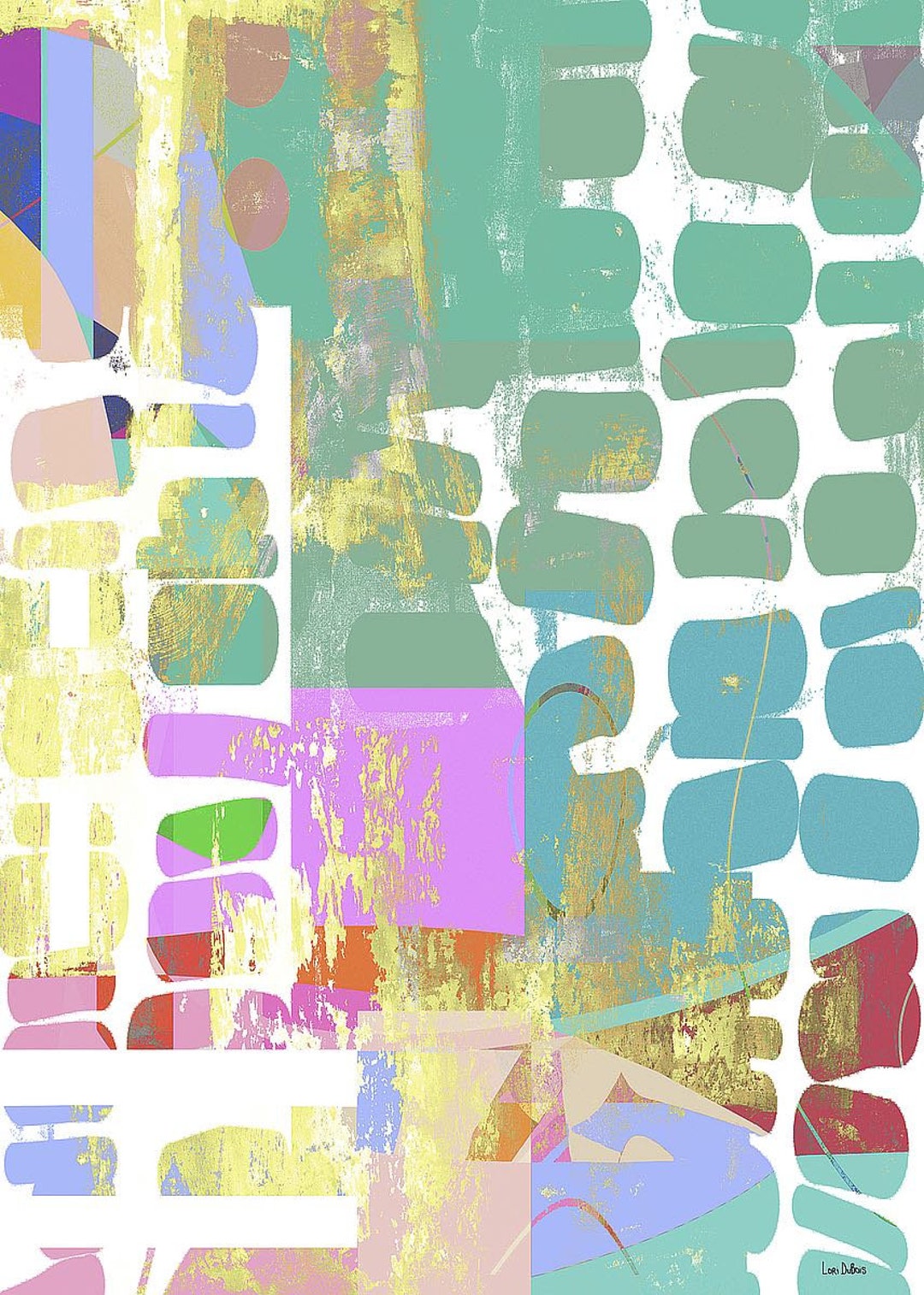 Trendsetter I by Lori Dubois, Abstract Art, Shape Style, Expressive Art ...