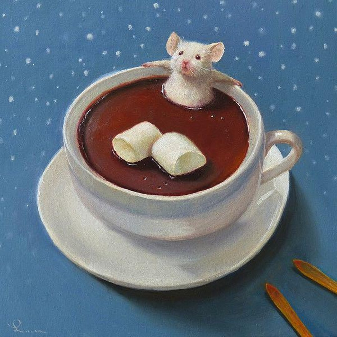 Après Ski by Lucia Heffernan, Mouse Art, Whimsical Animal Wall Decor ...