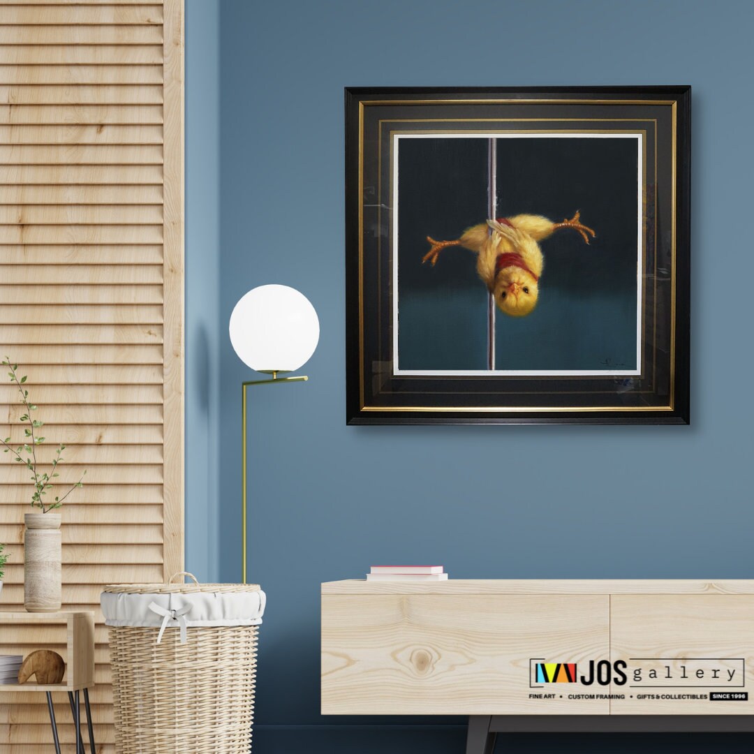 Pole Chick Inverted V by Lucia Heffernan Art Print, Fitness Room Decor ...