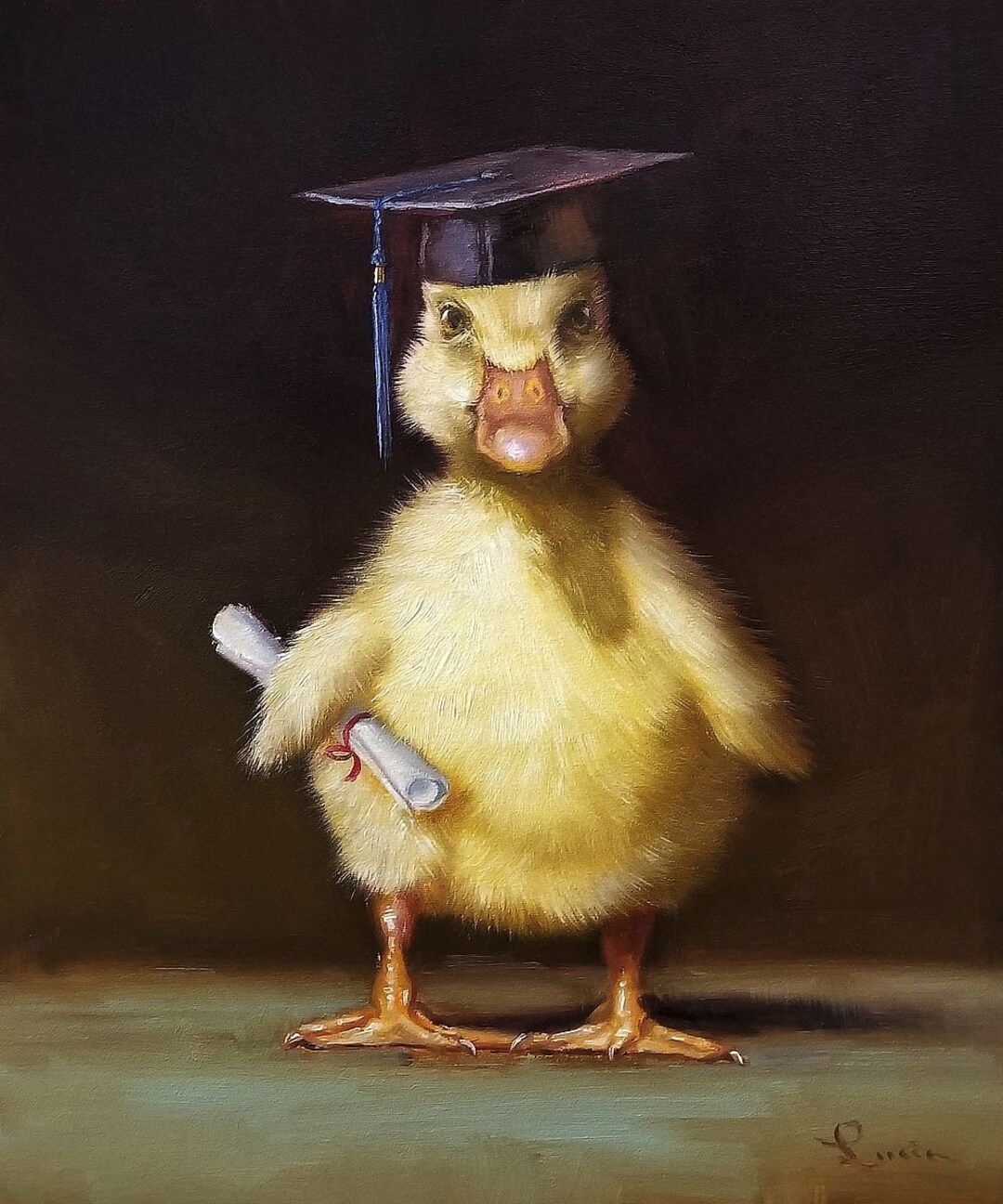 The Graduate by Lucia Heffernan, Art Print, Animal Duck Wall Decor ...