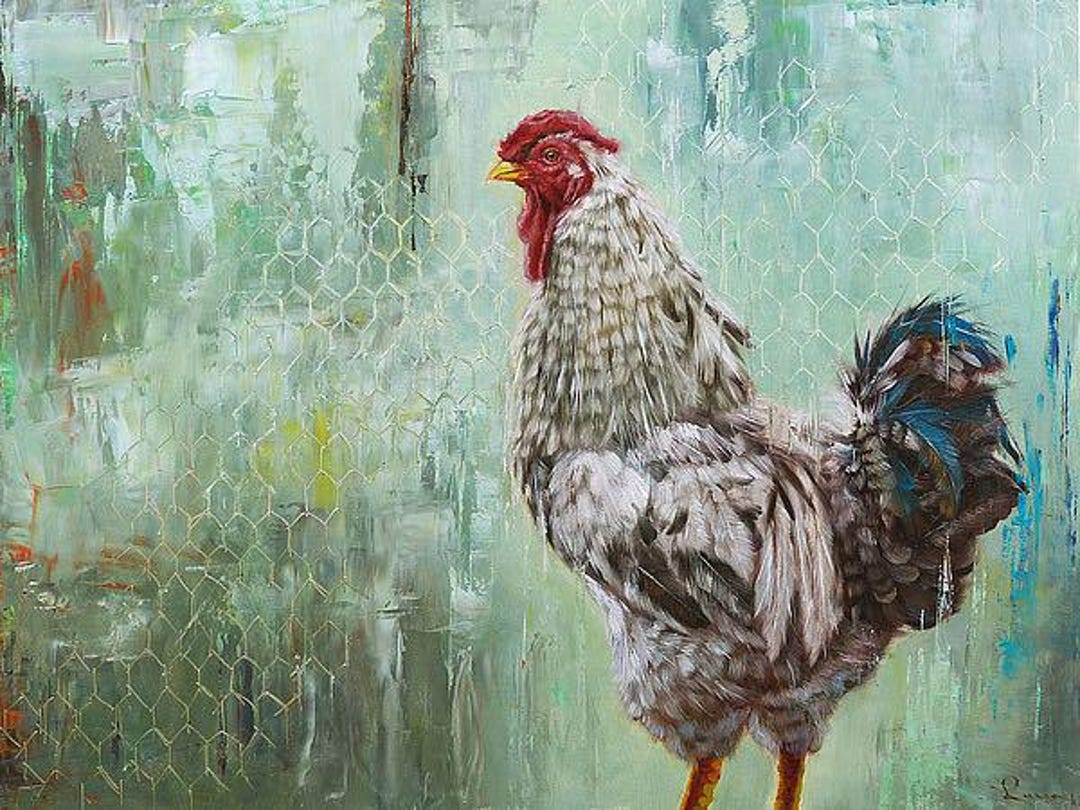 The General by Lucia Heffernan, Rooster Art, Whimsical Animal Art ...