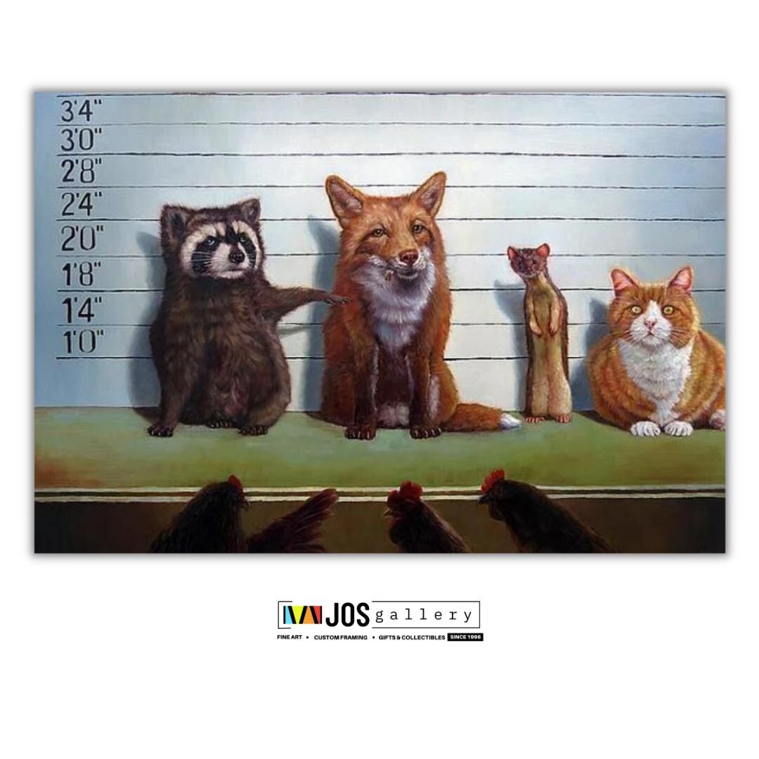 Usual Suspects by Lucia Heffernan, Animal Wall Decor, Funny Animal Art ...
